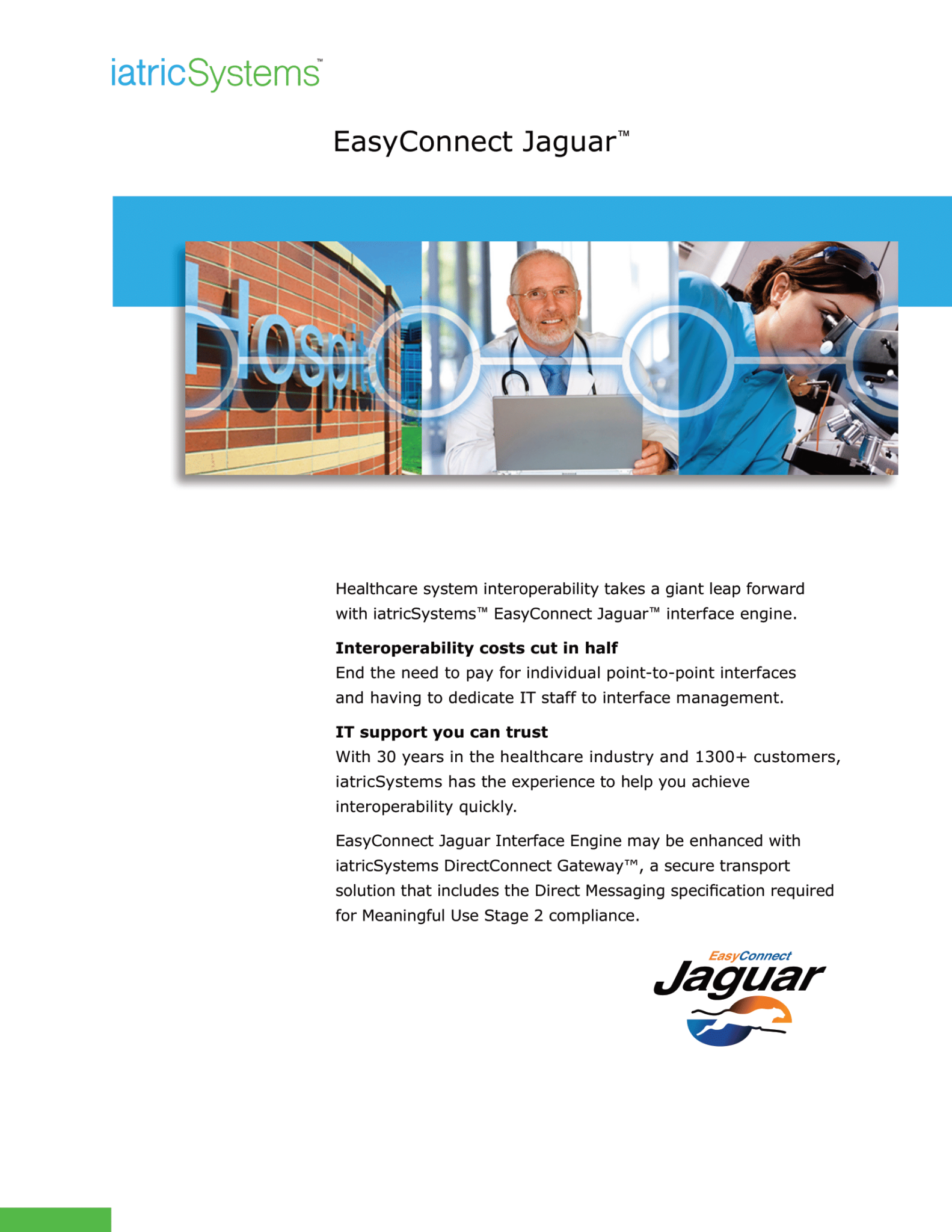 EasyConnect Jaguar Interface Engine | iatricSystems