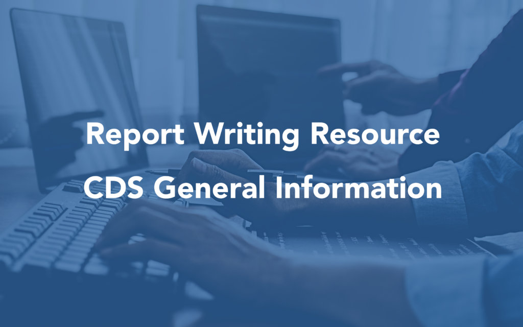 CDS General Information